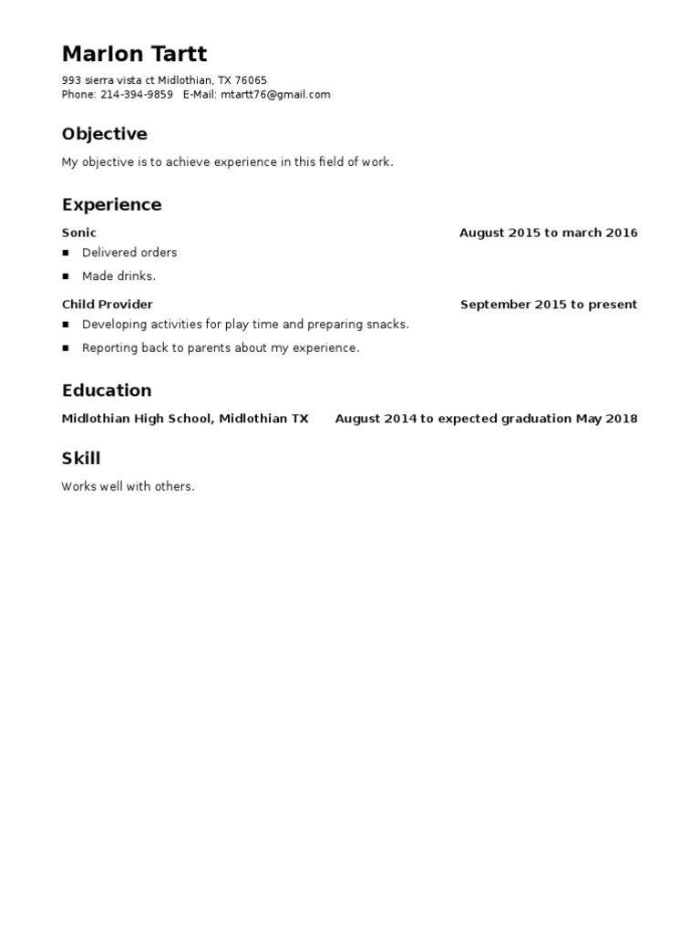 Entry-Level Job Seeker Resume | PDF