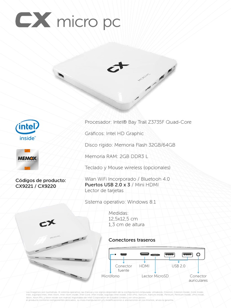 Ficha CX Micro PC - 1 | PDF