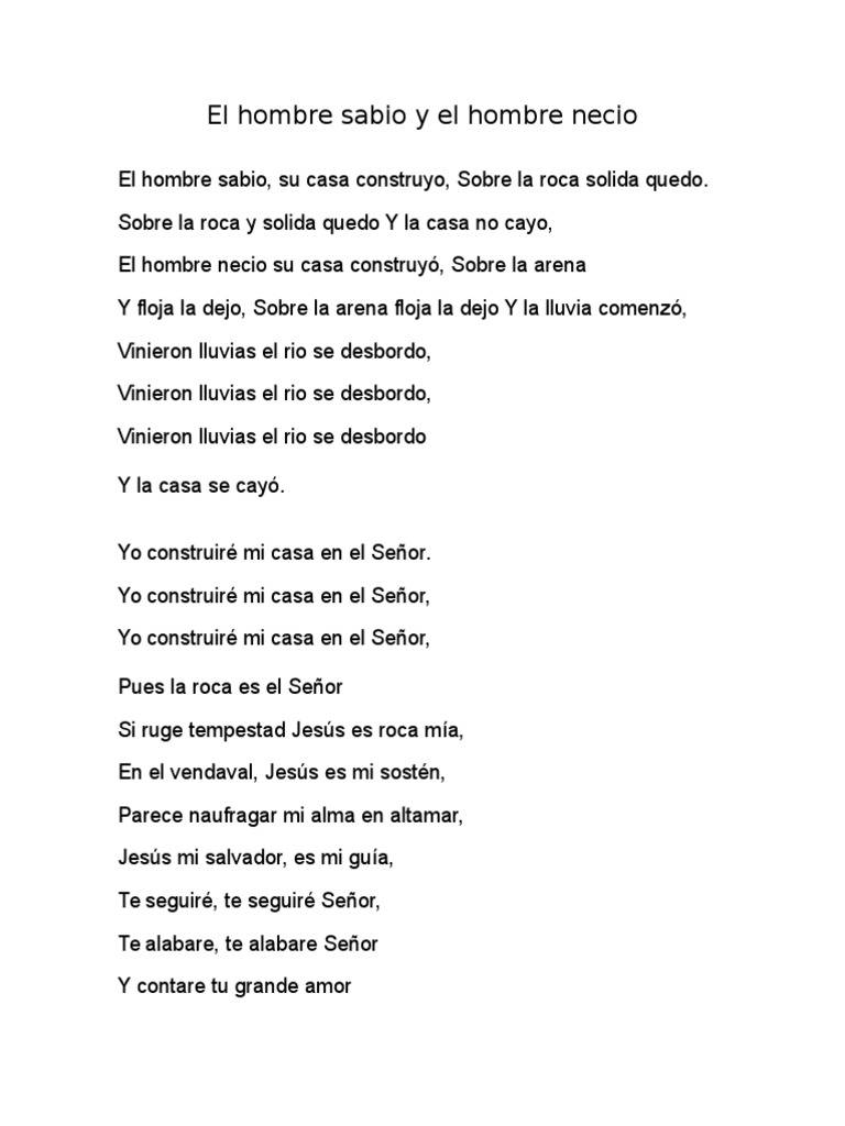 La casa del hombre sabio y necio en Cristo | PDF | Teología sistemática ...