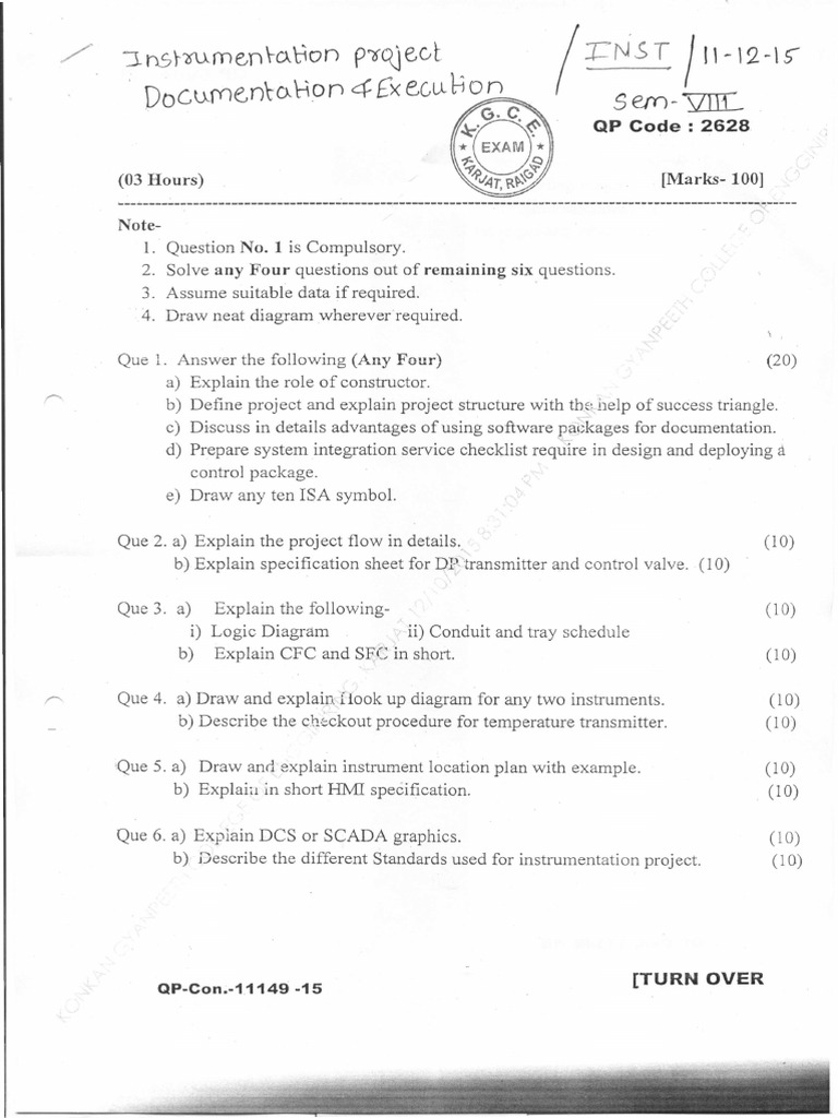 Instrumentation Project Documentation & Execution 11 Dec | PDF
