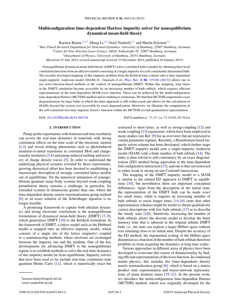 Multiconfiguration Time-Dependent Hartree Impurity Solver For Nonequilibrium Dynamical Mean ...