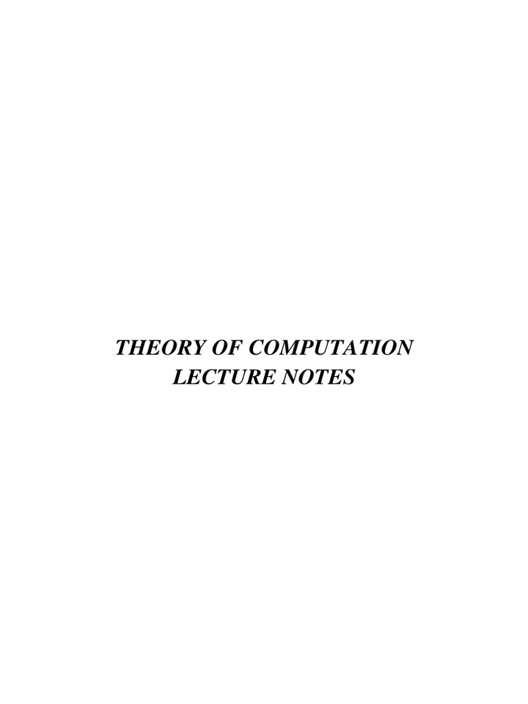 Theory Of Computation Pdf Automata Theory String Computer Science 0285