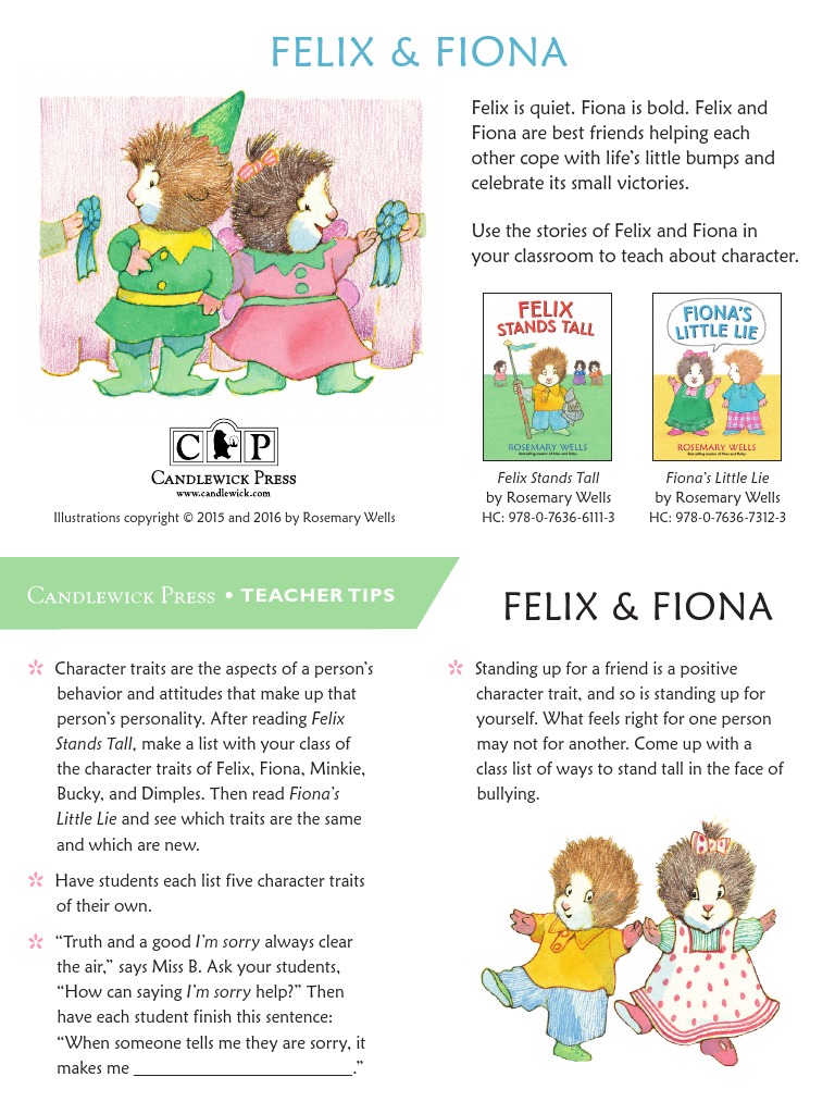 Felix and Fiona Teacher Tip Card | PDF