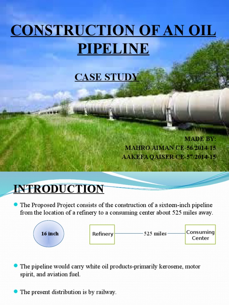 Construction of An Oil Pipeline | PDF | Rail Transport | Pipeline Transport
