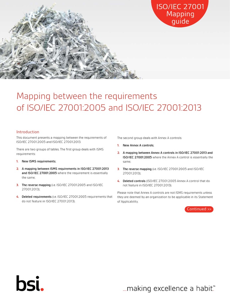 Bsi-Iso-iec 27001 Mapping Guide | Information Security | Audit