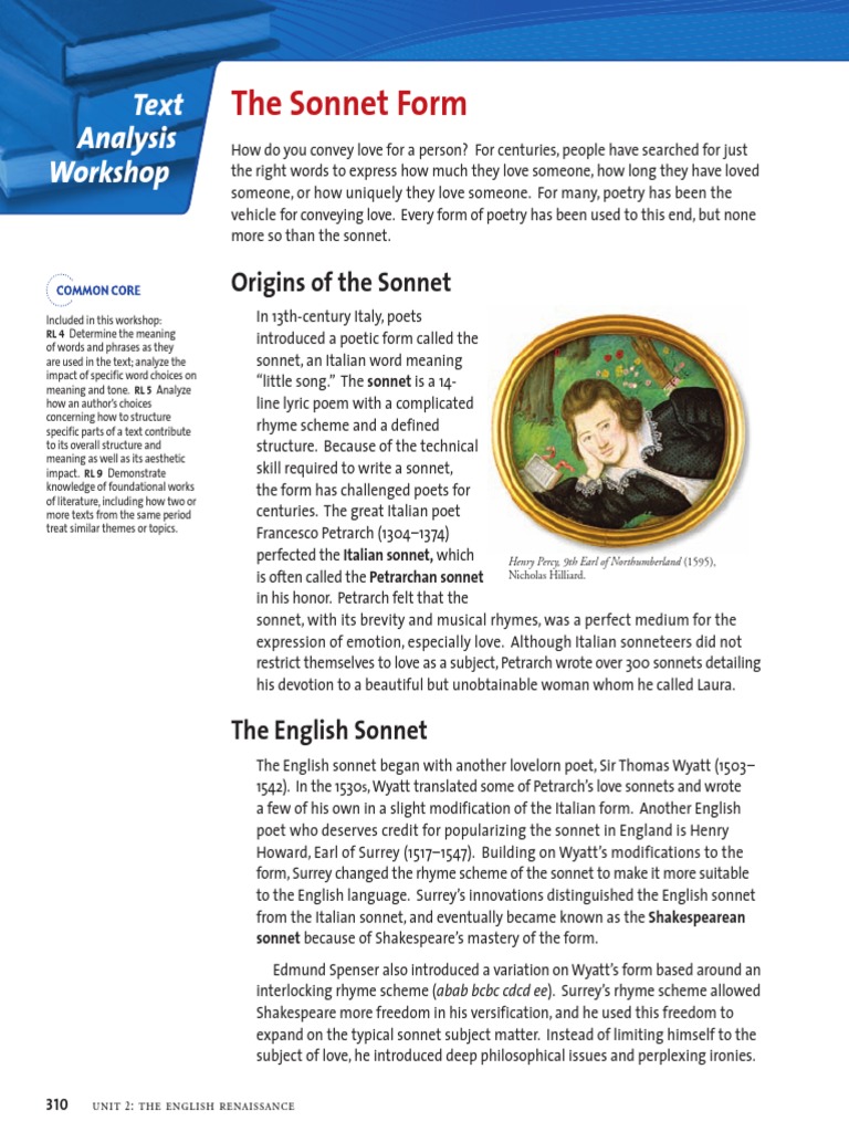 Sonnetbackground Student Pages | PDF | Sonnets | Poetry