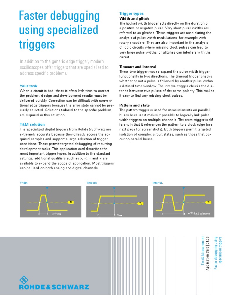 Faster Debugging Using Specialized Triggers | PDF | Power Supply ...