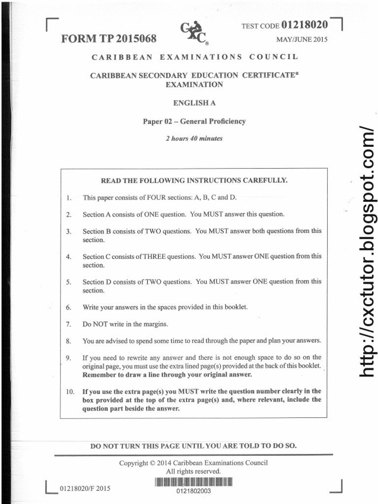 CXC Tutor Blog: Study Resources | PDF | Home & Garden