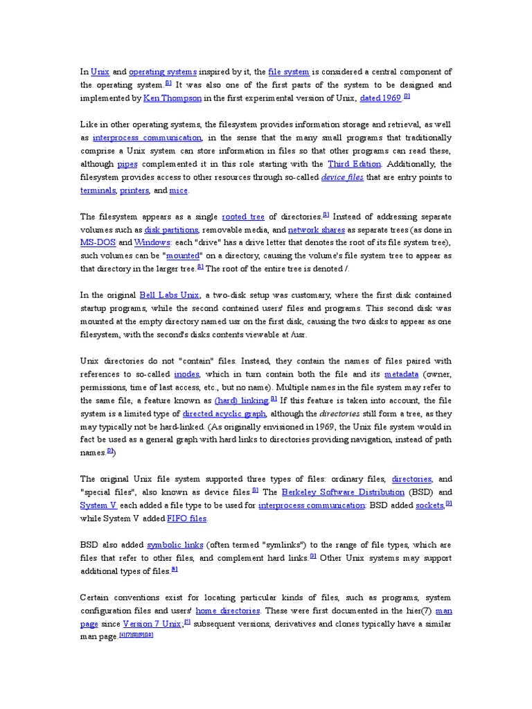 Ux FS | PDF | System Software | Unix Variants