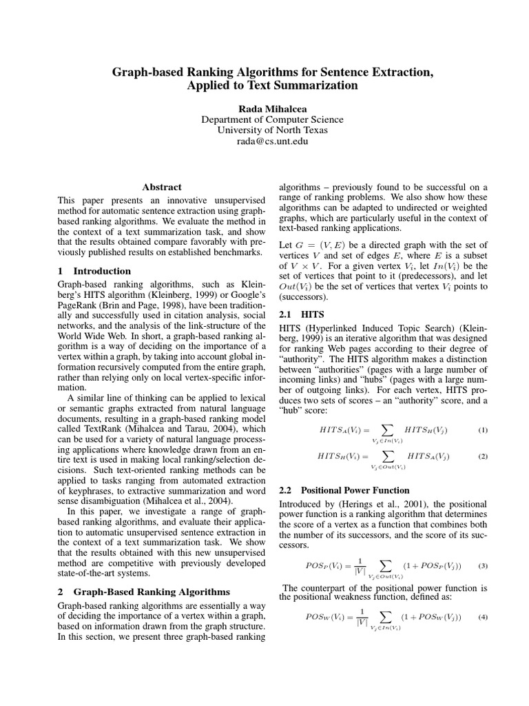Clustering Sentence | PDF | Vertex (Graph Theory) | Theoretical ...