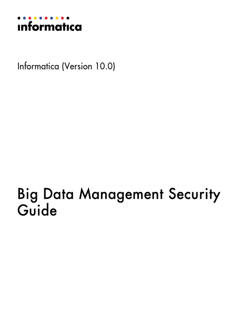 In 100 BigDataManagementSecurityGuide en | PDF | Apache Hadoop | Metadata