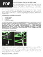 Cómo armar un cable Ethernet RJ45 | PDF | Redes | Bienes manufacturados