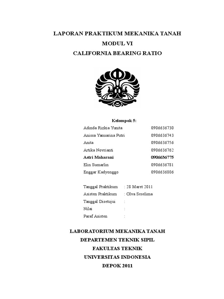 Laporan Mektan CBR | PDF | Sains & Matematika