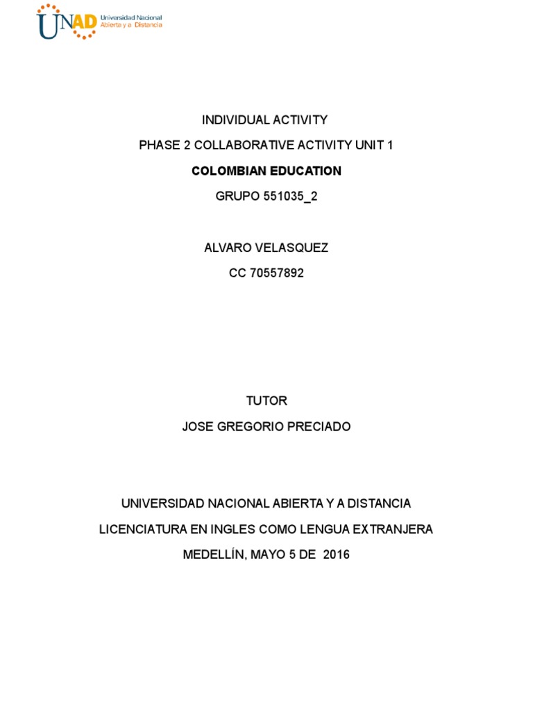 Individual Activity Phase 2 Av | PDF | Curriculum | Competence (Human ...