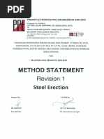 Steel Structures Erection Method Statement-Draft | PDF | Crane (Machine ...