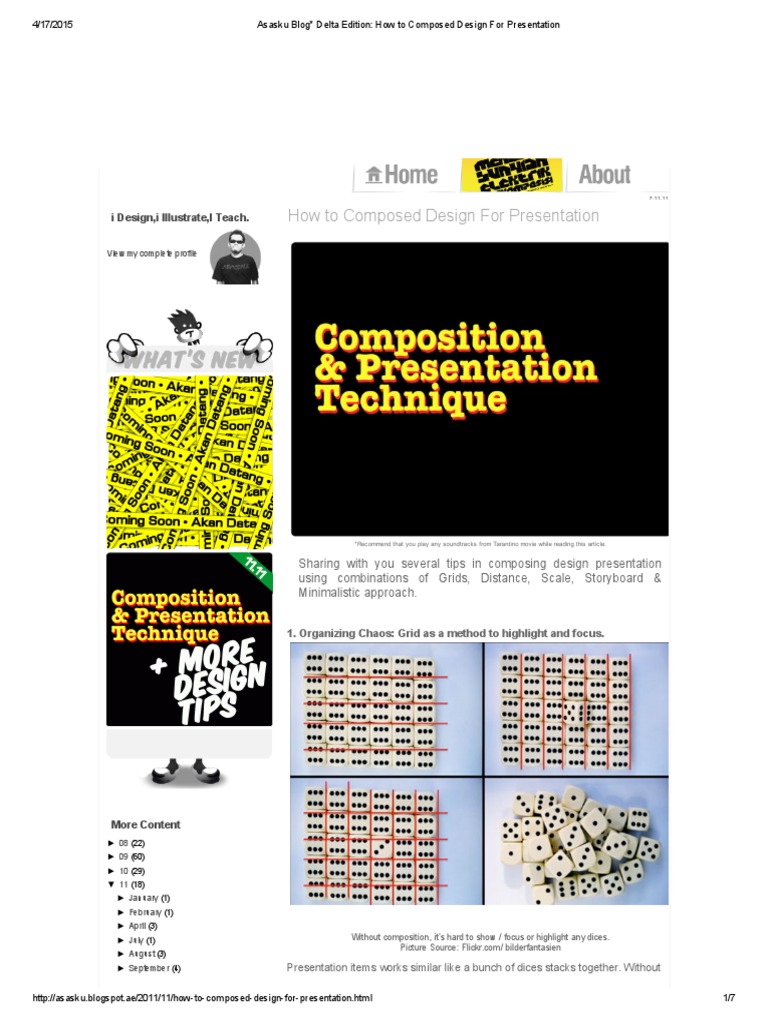 How To Composed Design For Presentation | PDF | Composition (Visual ...