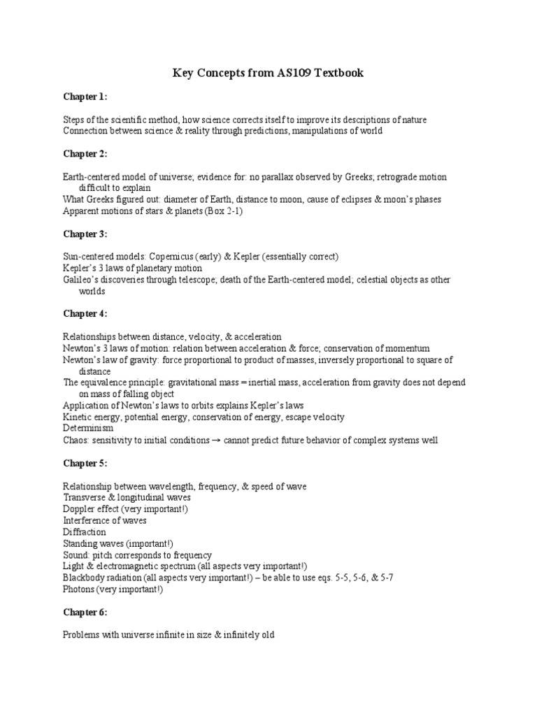 Astrophysics Key Concepts | PDF | Stars | Universe