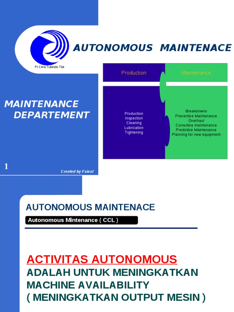 Autonomous Maintenance Strategies Guide | PDF | Business | Computers
