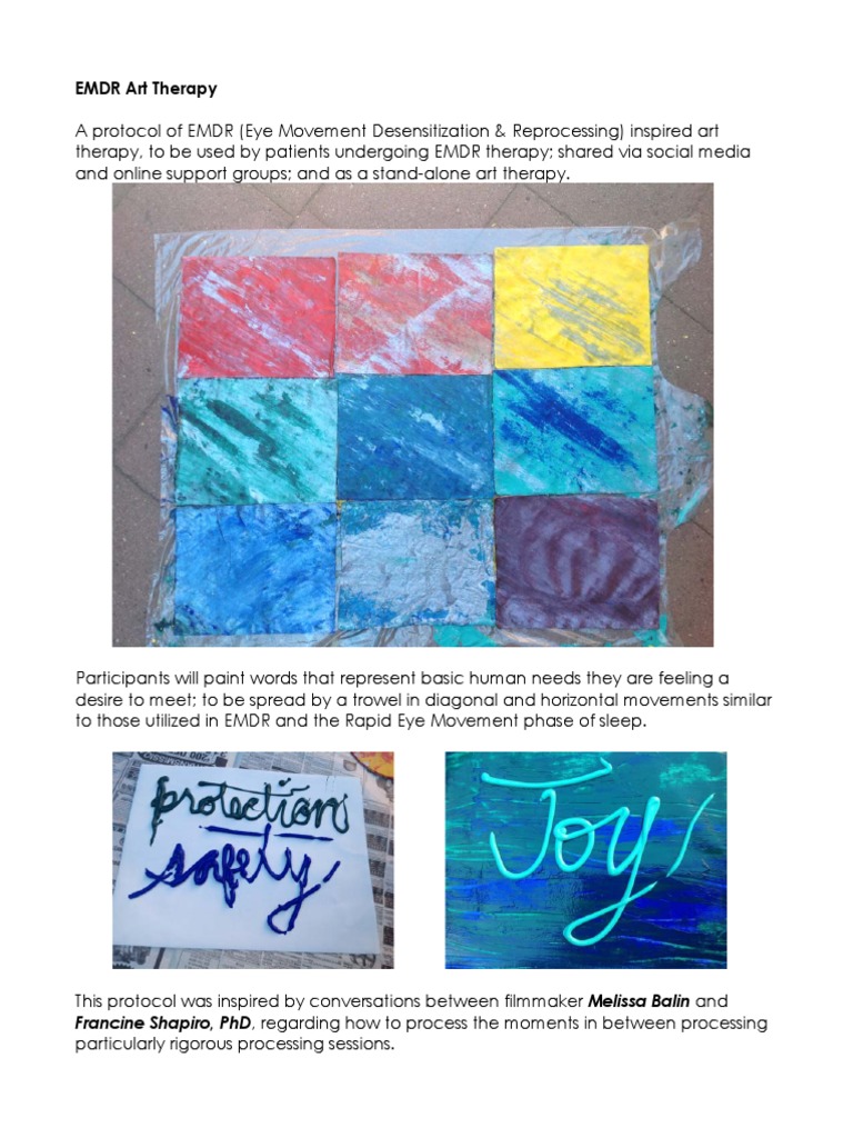 EMDR Art Therapy | Eye Movement Desensitization And Reprocessing | Art ...