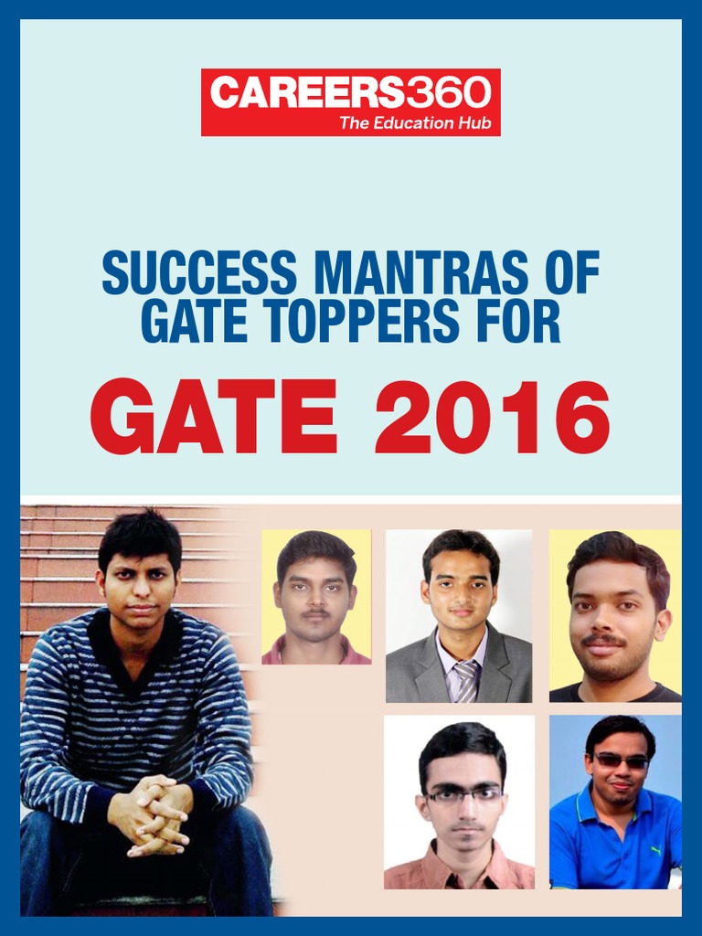 Success Mantras of GATE Toppers For GATE 2016 | PDF | Test (Assessment ...