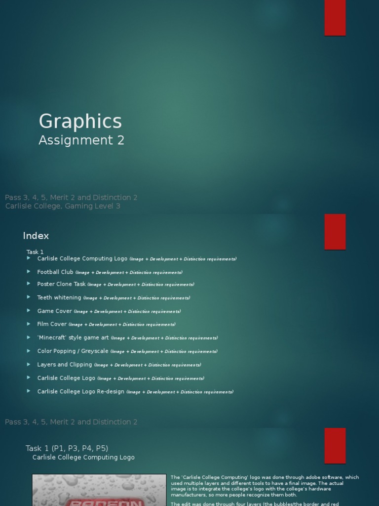 Graphics A2 | PDF | Adobe Photoshop | Computer Graphics