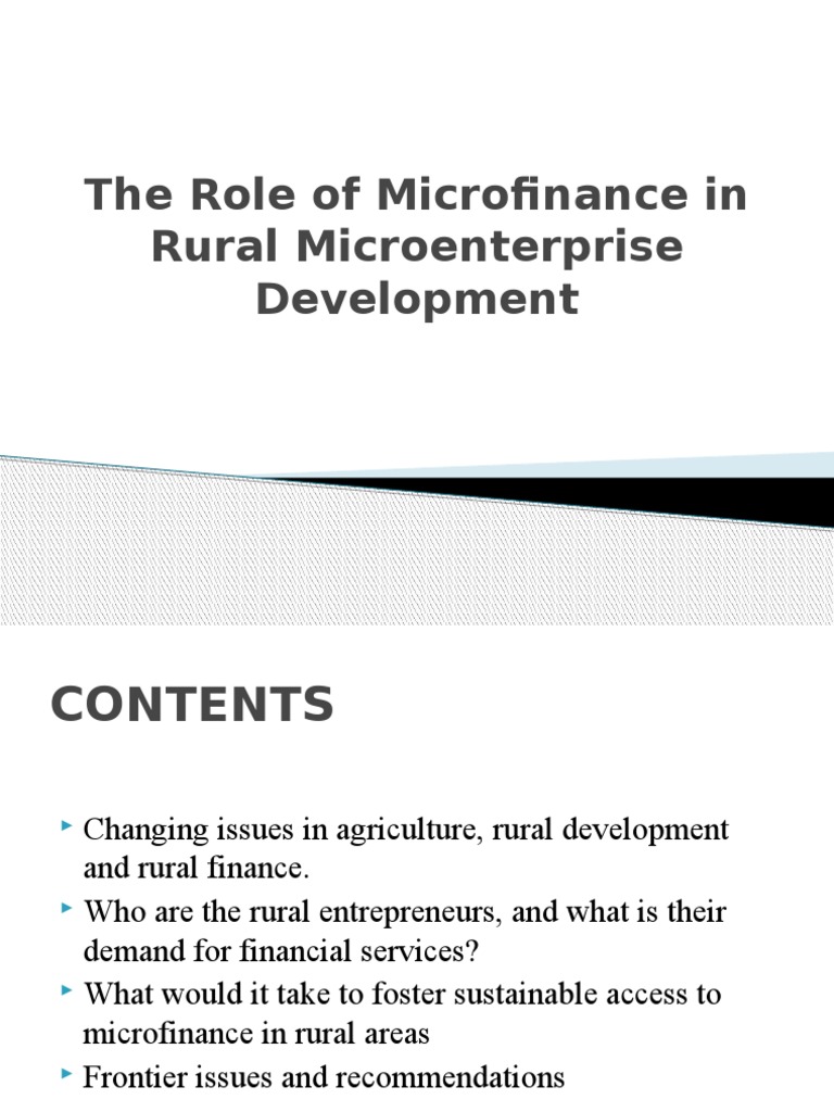 Micro Finance | PDF | Microfinance | Microcredit