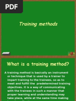 Training Methods | PDF | Simulation | Learning