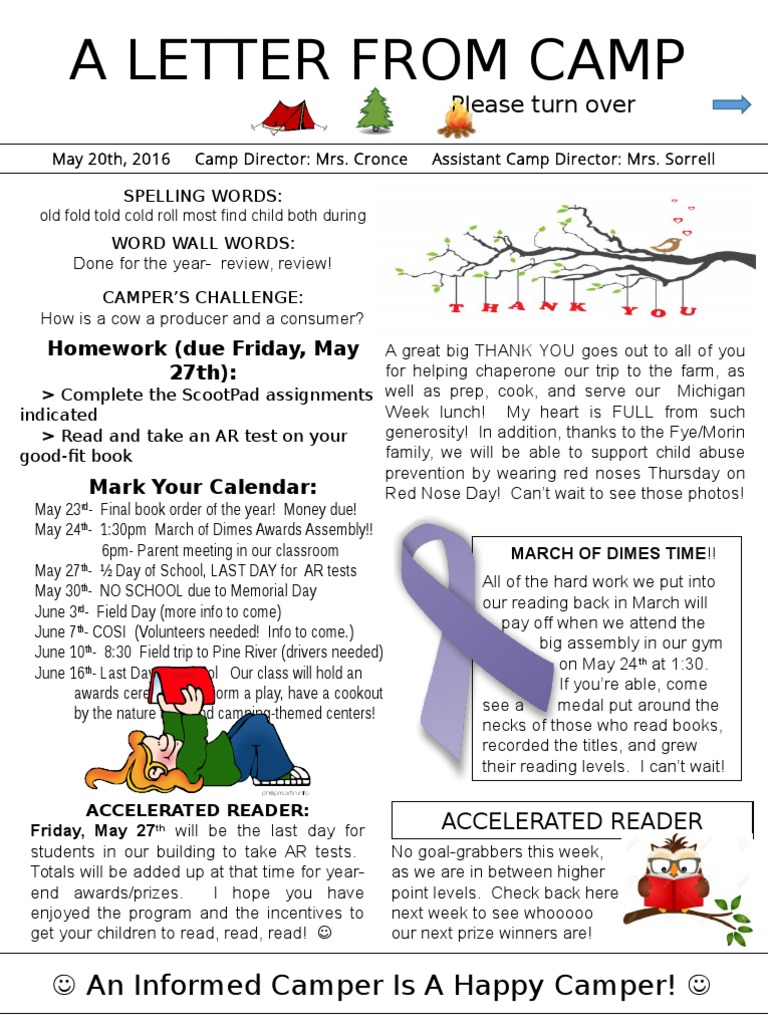 Parent Letter 5-20 | PDF