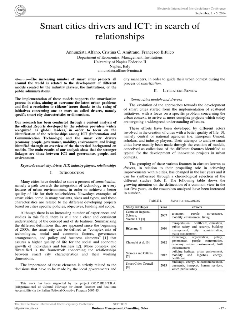 Smart Cities Drivers and ICT | PDF | Educational Technology | Governance