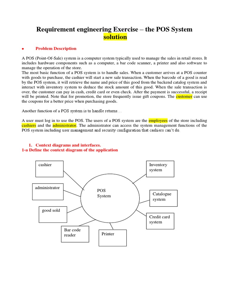 The POS System PDF | Point Of Sale | Receipt