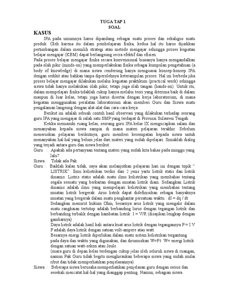 Contoh Soal Tap | PDF