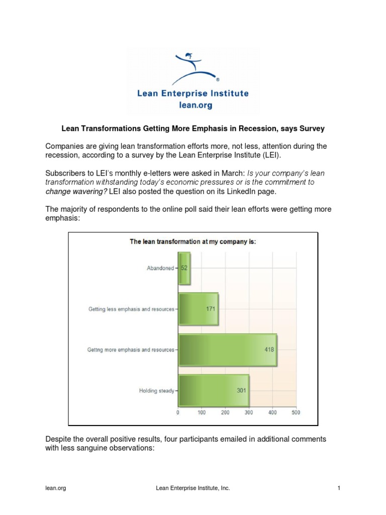 11 Lean Recessao | PDF | Recession | Inventory