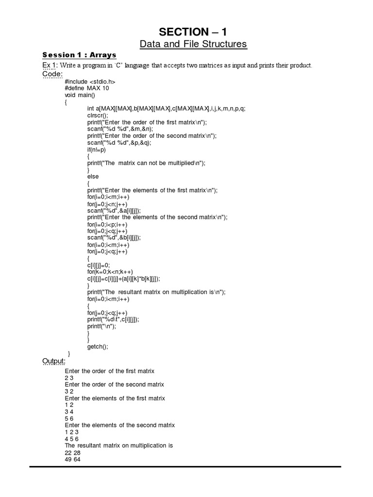 Data Structure Lab Record PDF | PDF