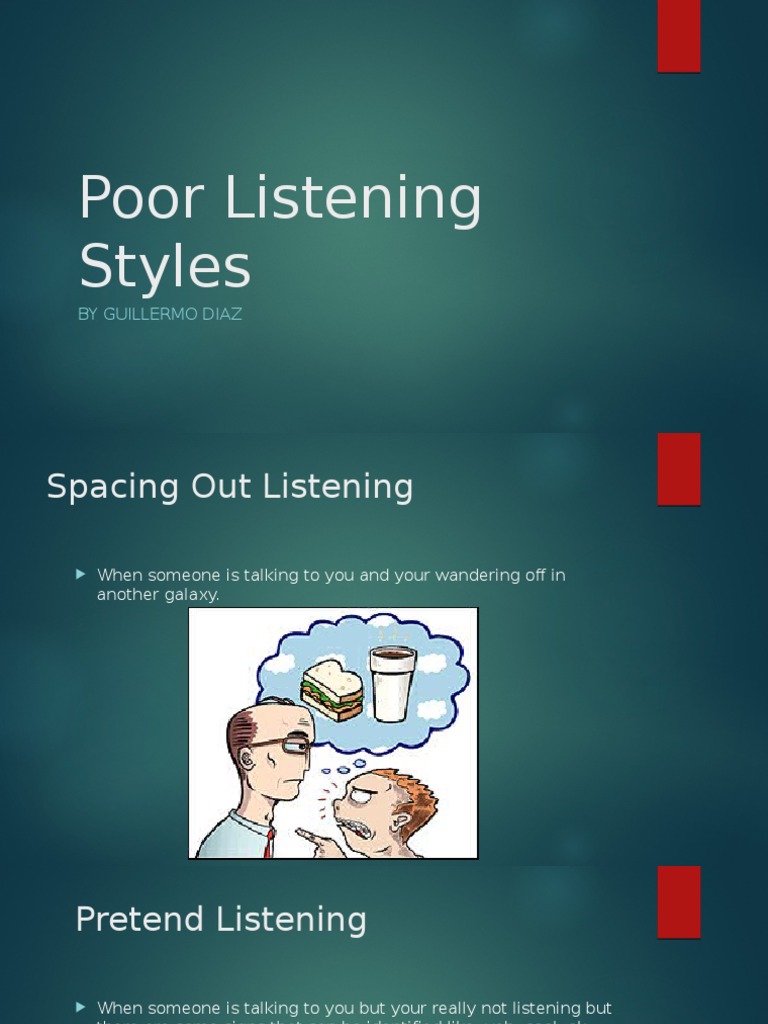 Understanding Poor Listening Styles | PDF