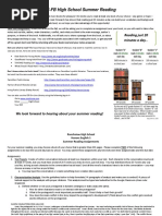 Summerreadingform Grade8 | PDF