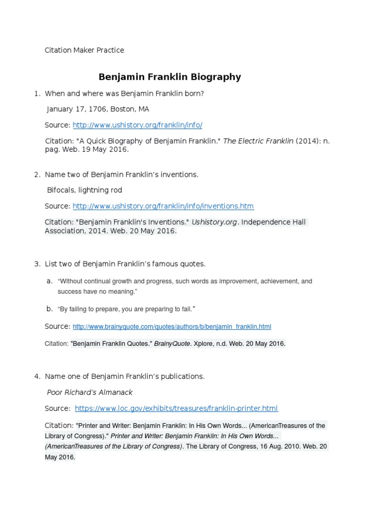 Ben Franklin | PDF | Politics | History