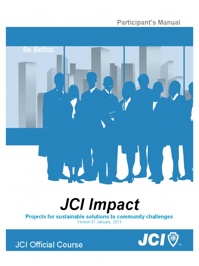26 JCI Impact Manual ENG 2013 01 | PDF | Survey Methodology | Community