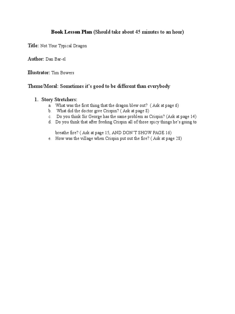 Monday Lesson | PDF