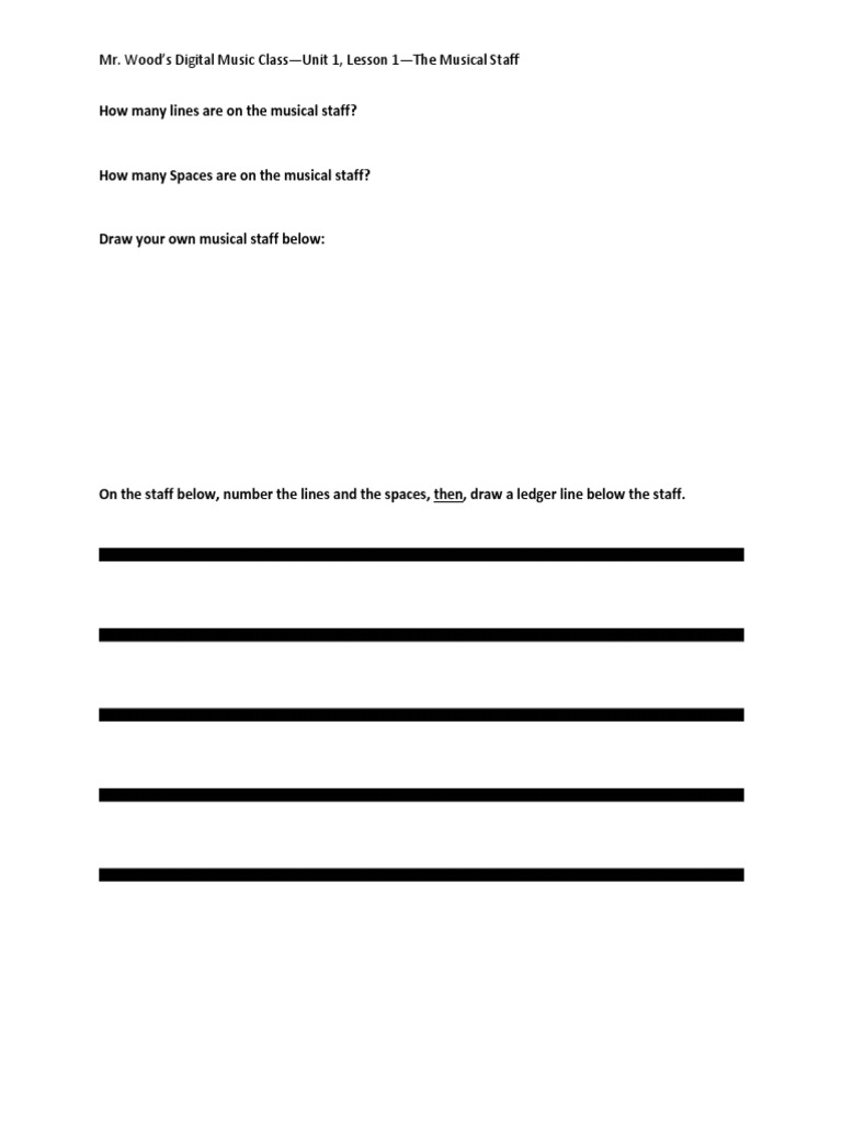 Understanding the Musical Staff Basics | PDF | Home & Garden