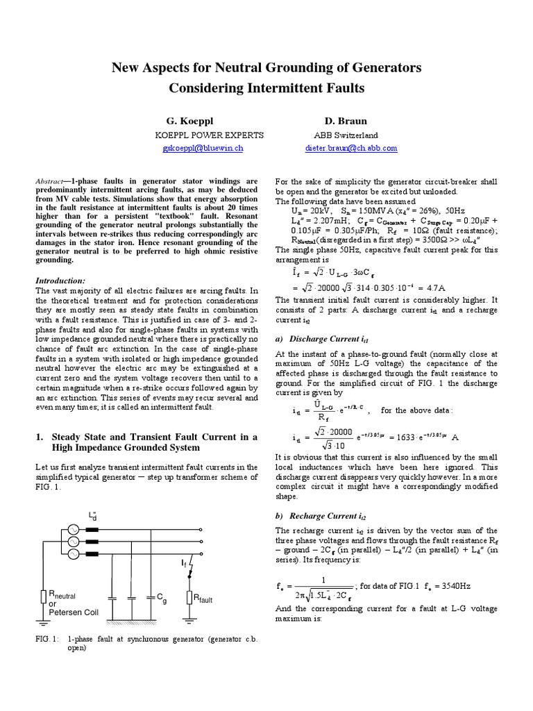 NGR CALCULATION Paper-24-10022010 PDF | PDF | Transformer | Electric ...