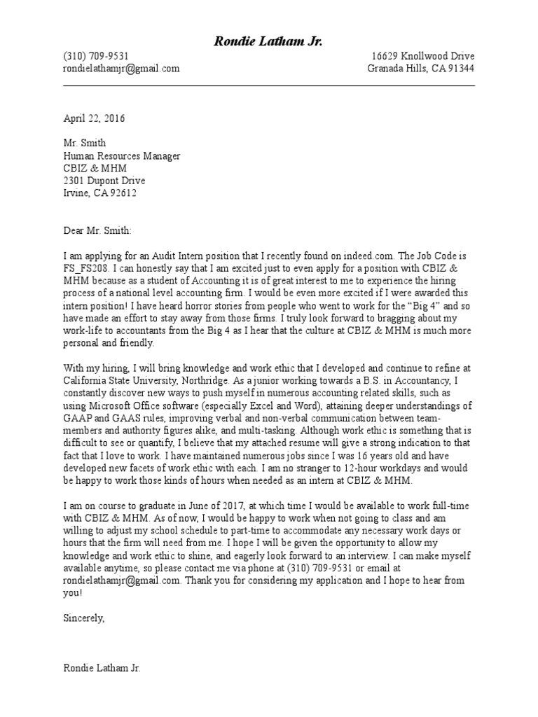 Rondie Latham JR | PDF