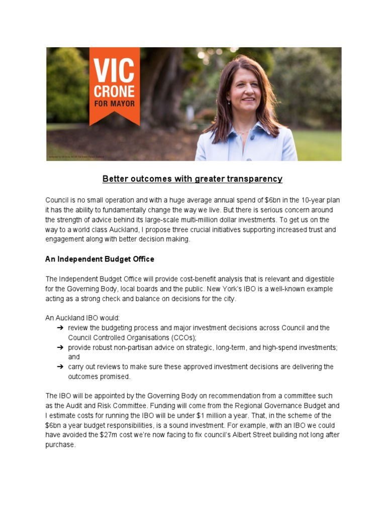 Policy Better Transparency and Decision Making | PDF | Transparency ...
