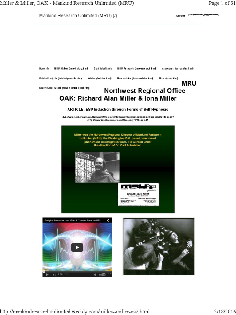 Richard Allan Miller | PDF | Holography | Parapsychology