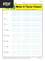 2nd Grade Dictation Sentences Printable Version | PDF
