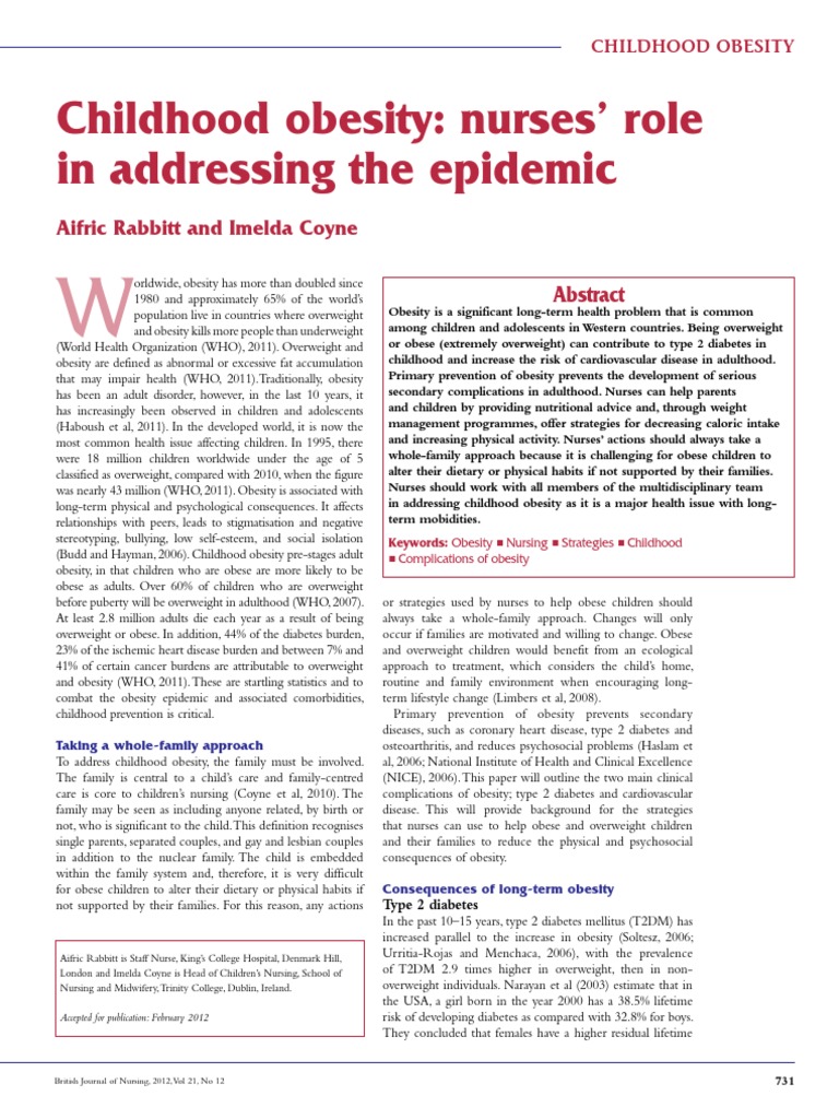 Childhood Obesity.pdf | Obesity | Physical Exercise