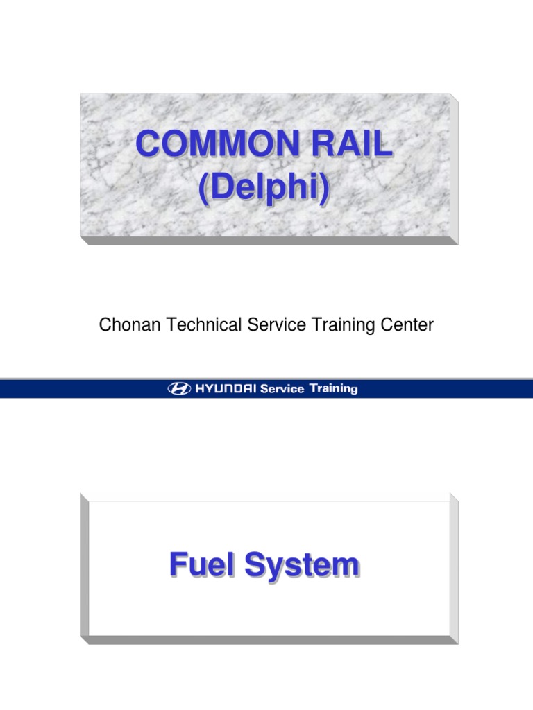 Hyundai Common Rail Delphi | PDF | Fuel Injection | Diesel Engine