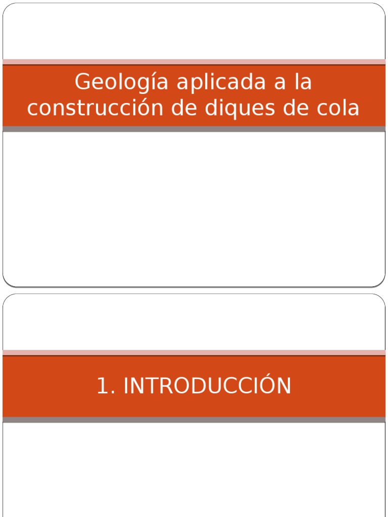 Geología en Diques de Cola | PDF | Geología | Minería