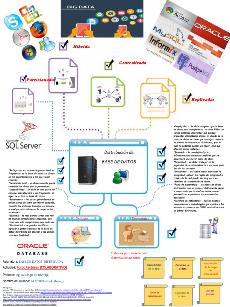 Infografia Base de Datos Corregida | PDF | Bases de datos | Áreas de informática