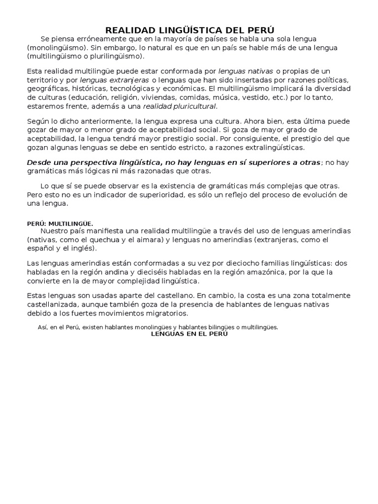 Multilinguismo | PDF