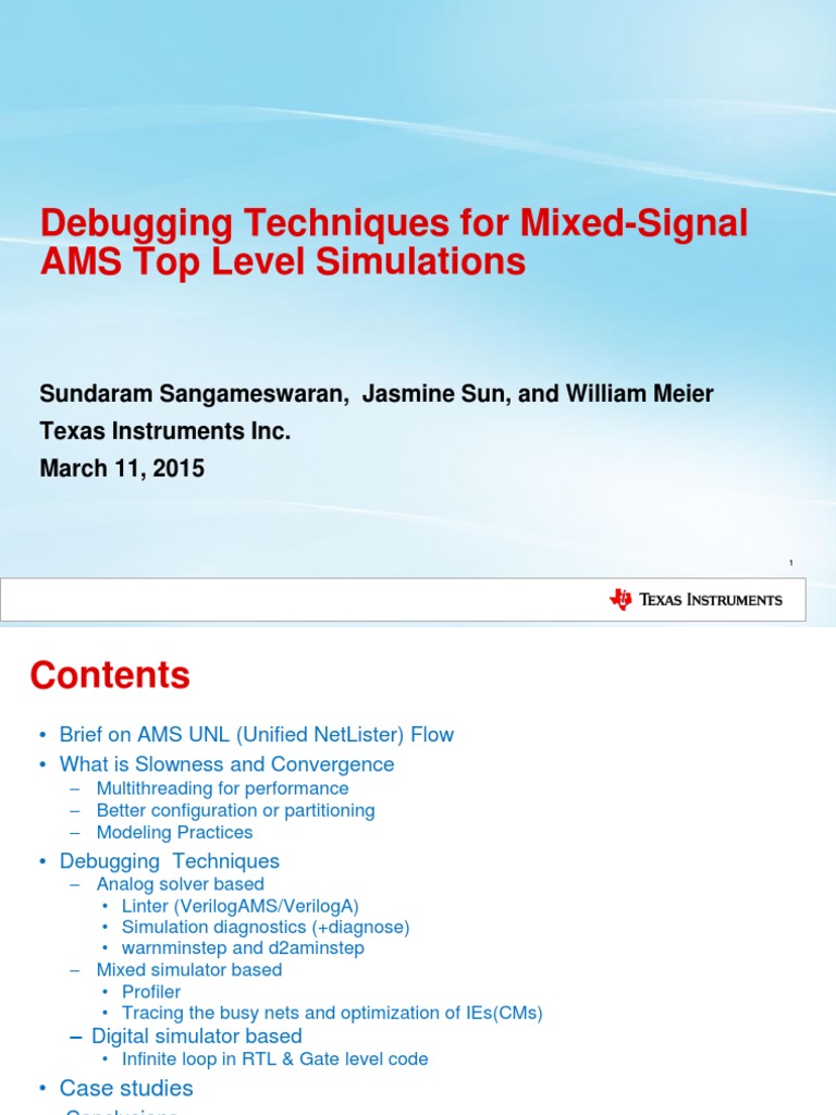 Debugging Mixed Signal AMS | PDF | Multi Core Processor | Simulation